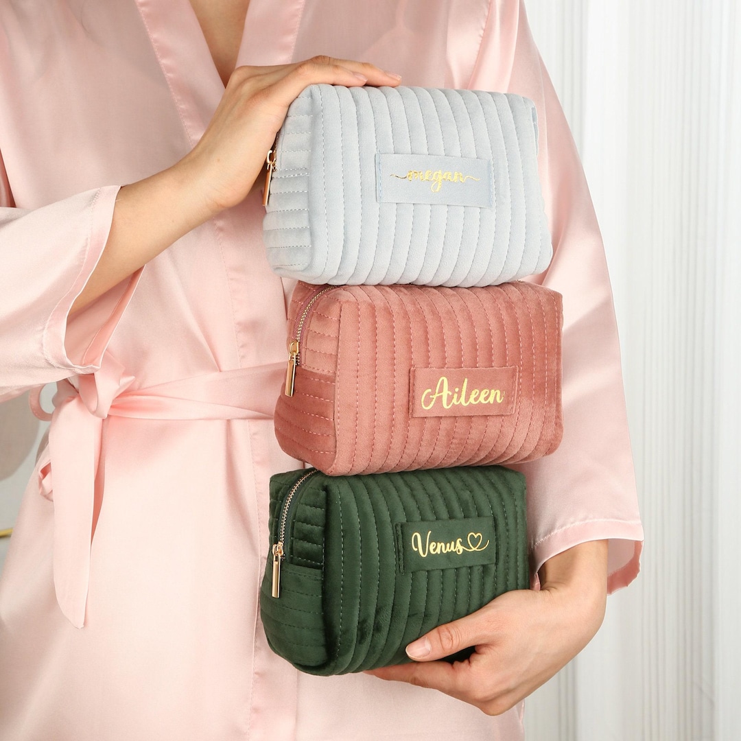 Personalized Makeup Bag Cosmetic Bag, Gift for Her, Bridesmaid Gifts ...