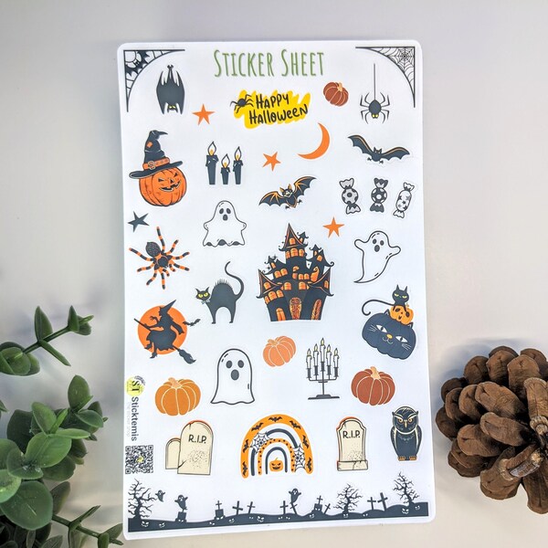 Halloween Stickers - Etsy
