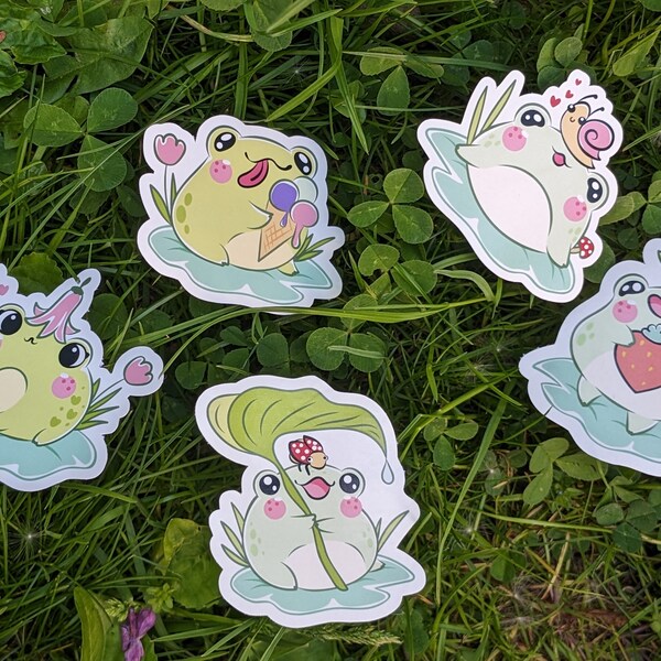 Frog Stickers - Etsy Canada
