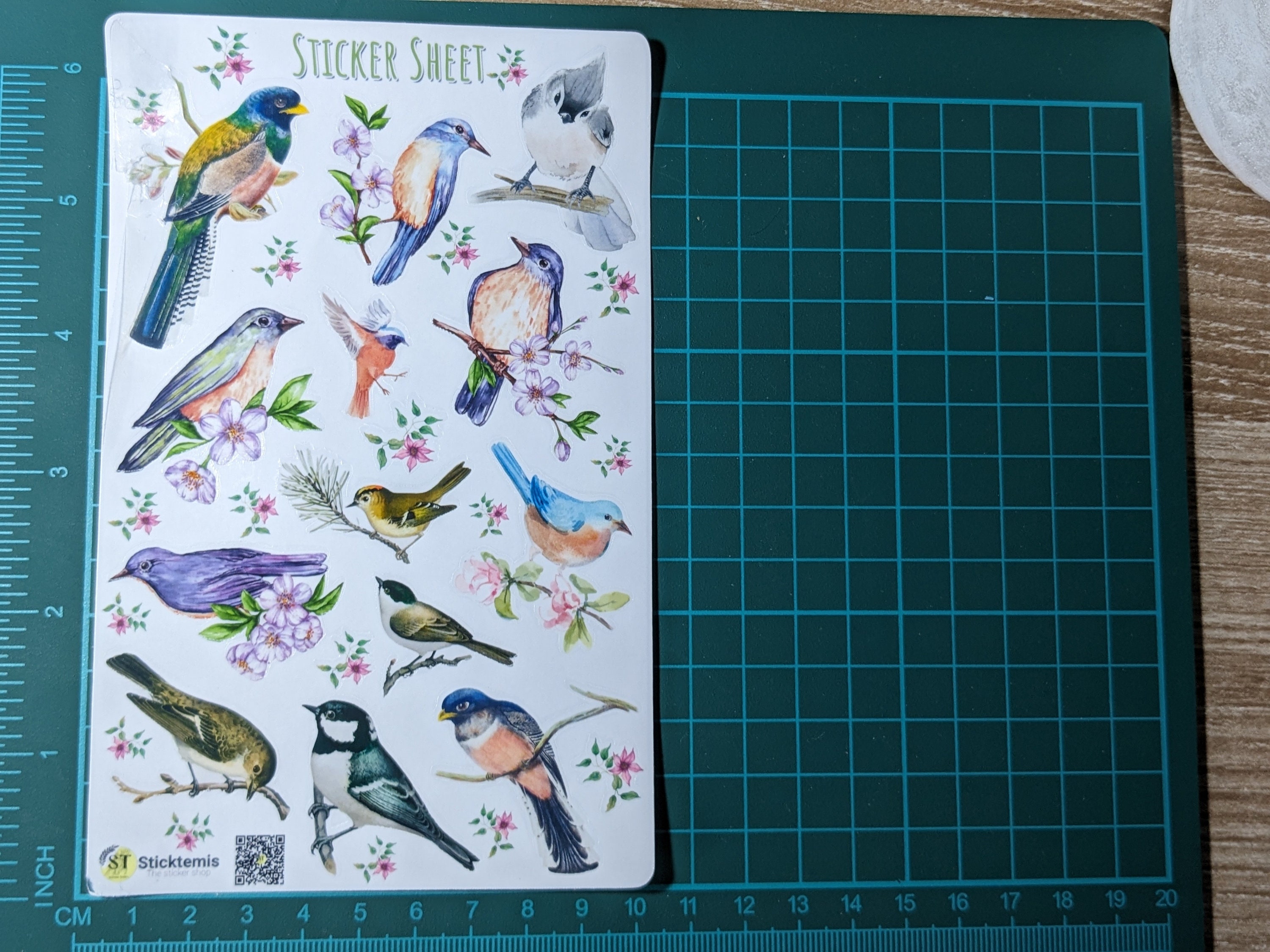 Birds & Flowers Sticker Sheet Planner Stickers Scrapbook - Etsy