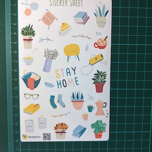 Hygge Home Body Sticker Sheet |planner, Scrapbook, Cozy Bujo Deco ...