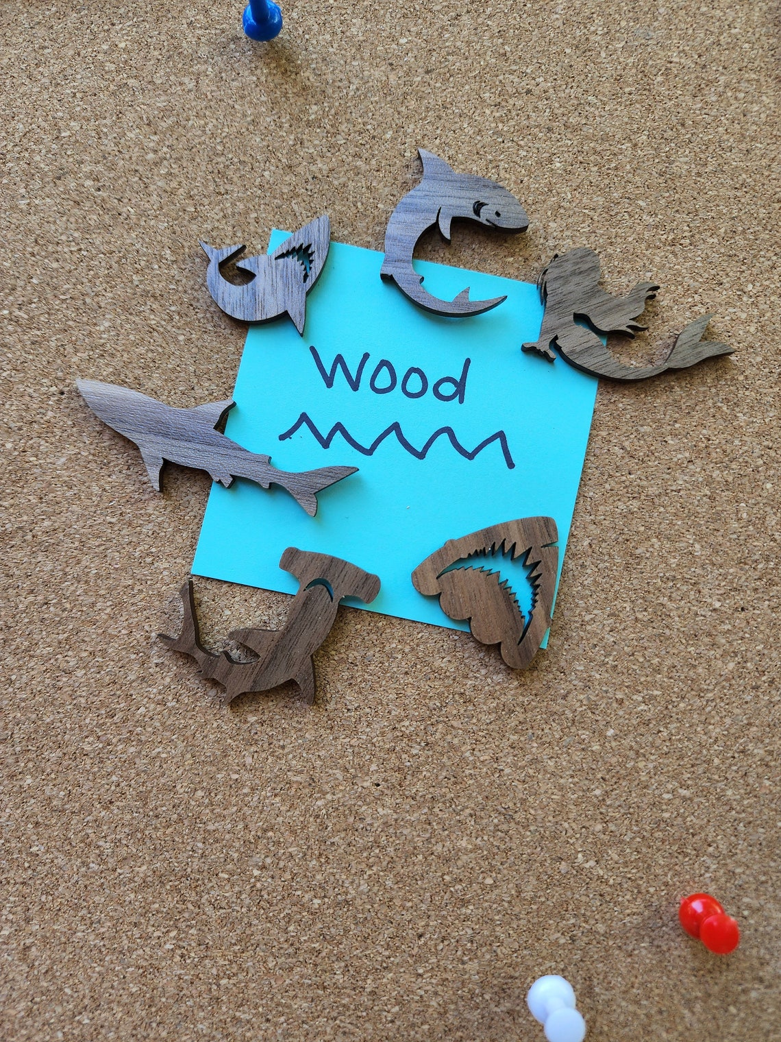Shark Push Pins - Etsy