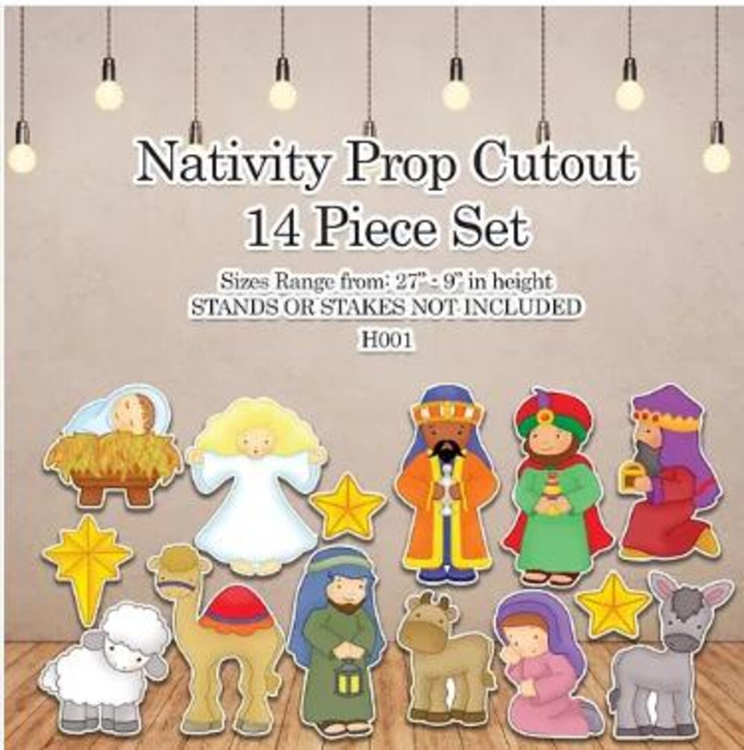 H001 14 Piece Nativity Prop Cutout - Etsy