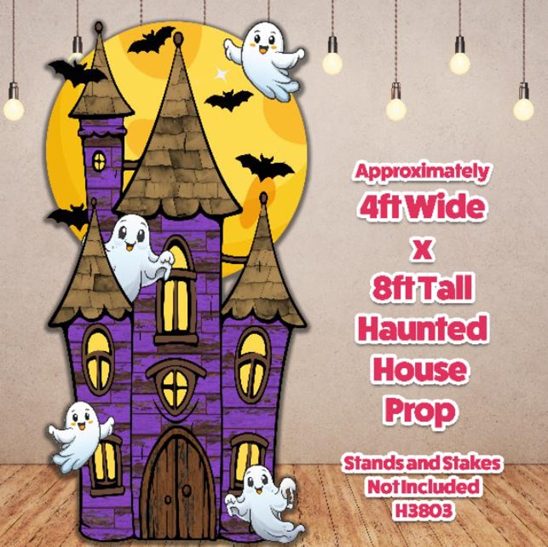 H3808 Haunted House Prop Cutout. Approximately 4ft Wide X 8ft Tall ...