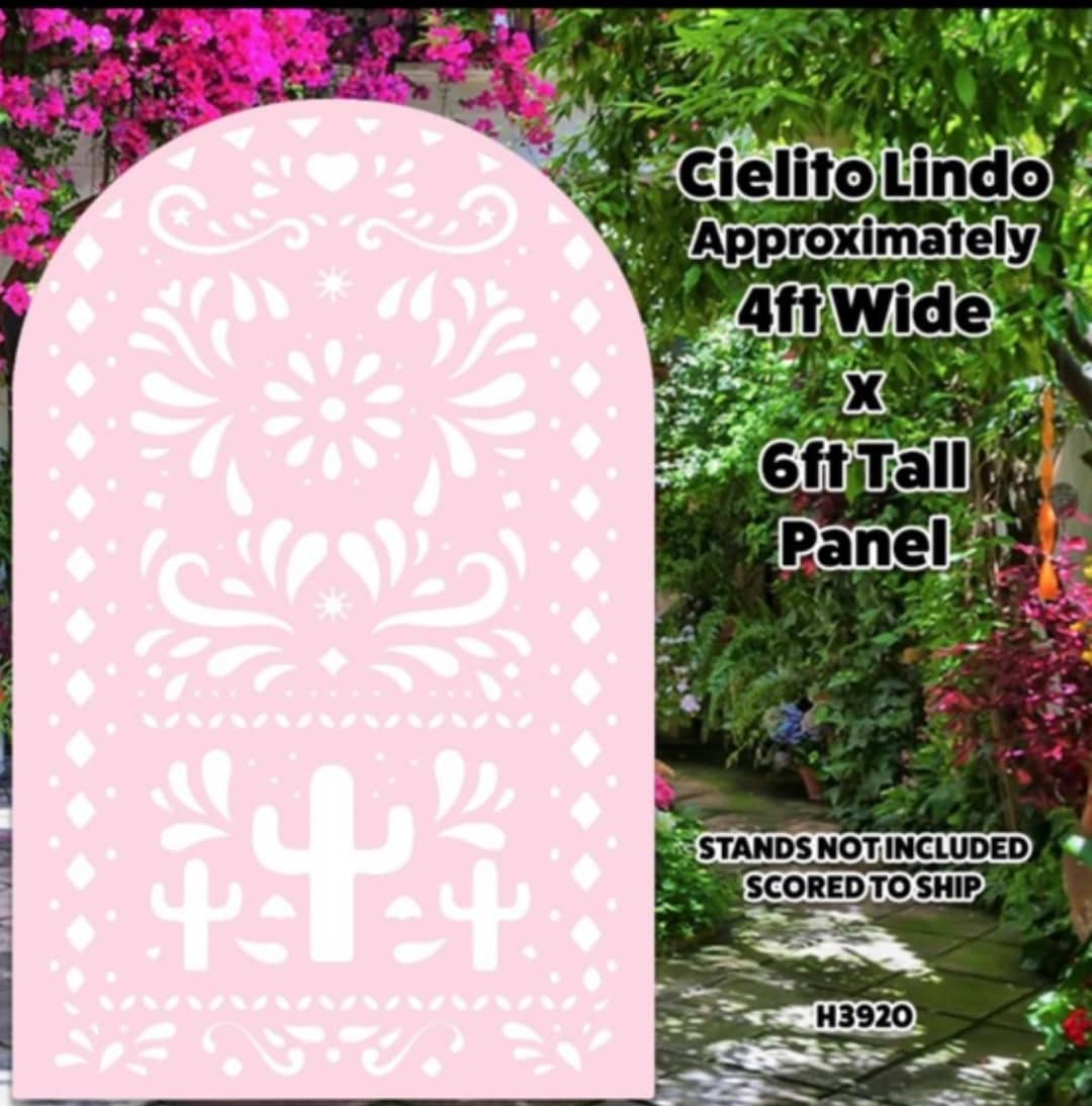 Cielito Lindo Panel 4x6ft - Pink - Etsy