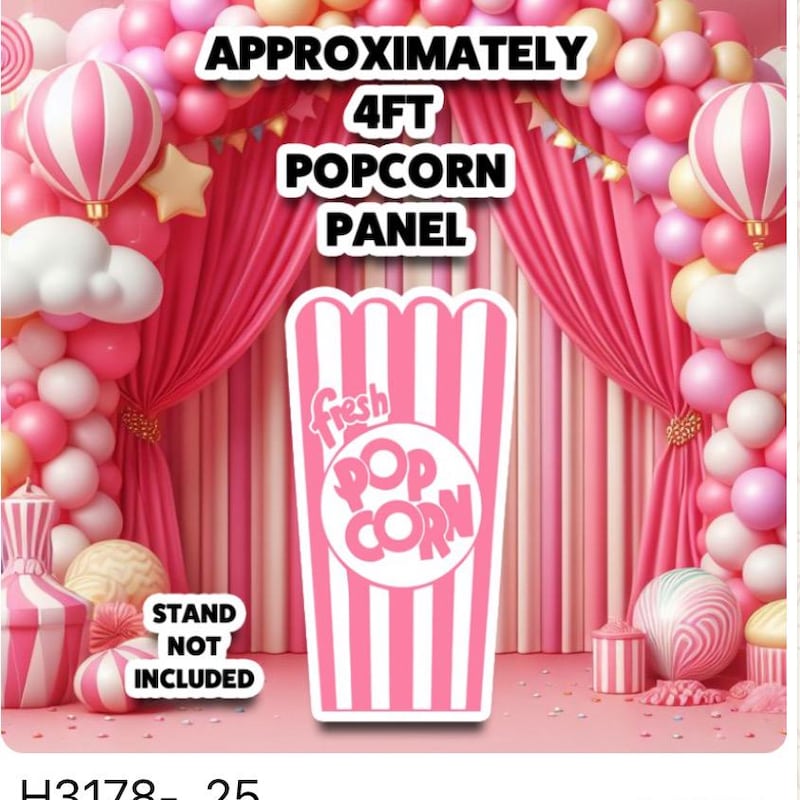 Pink Popcorn Box - Etsy