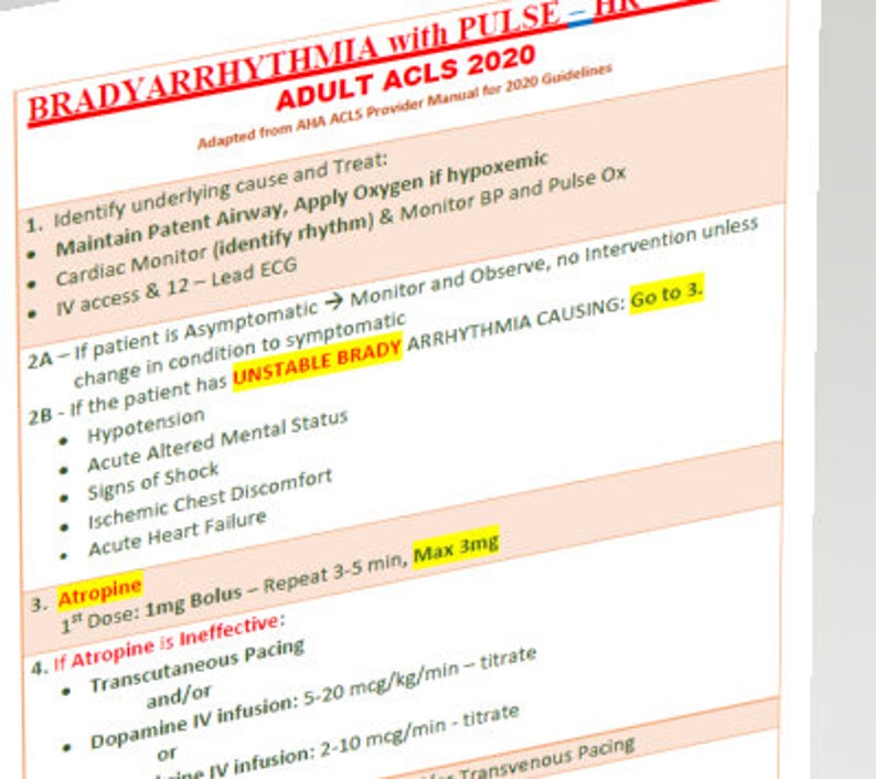 List View of Steps in ACLS, Including Maternal and Obstetric Cardiac ...