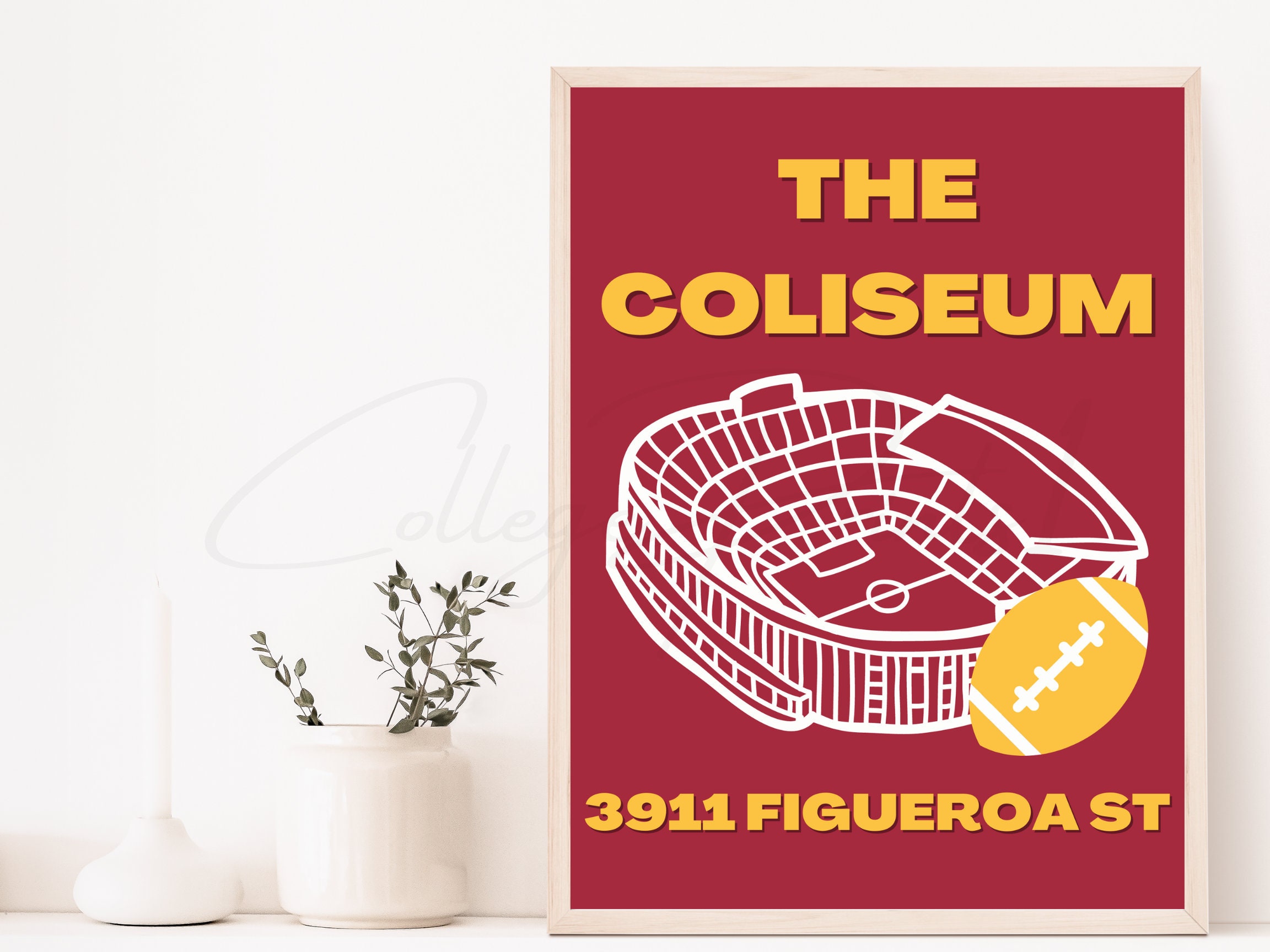 University of Southern California Digital Prints, College Gifts, Trendy ...