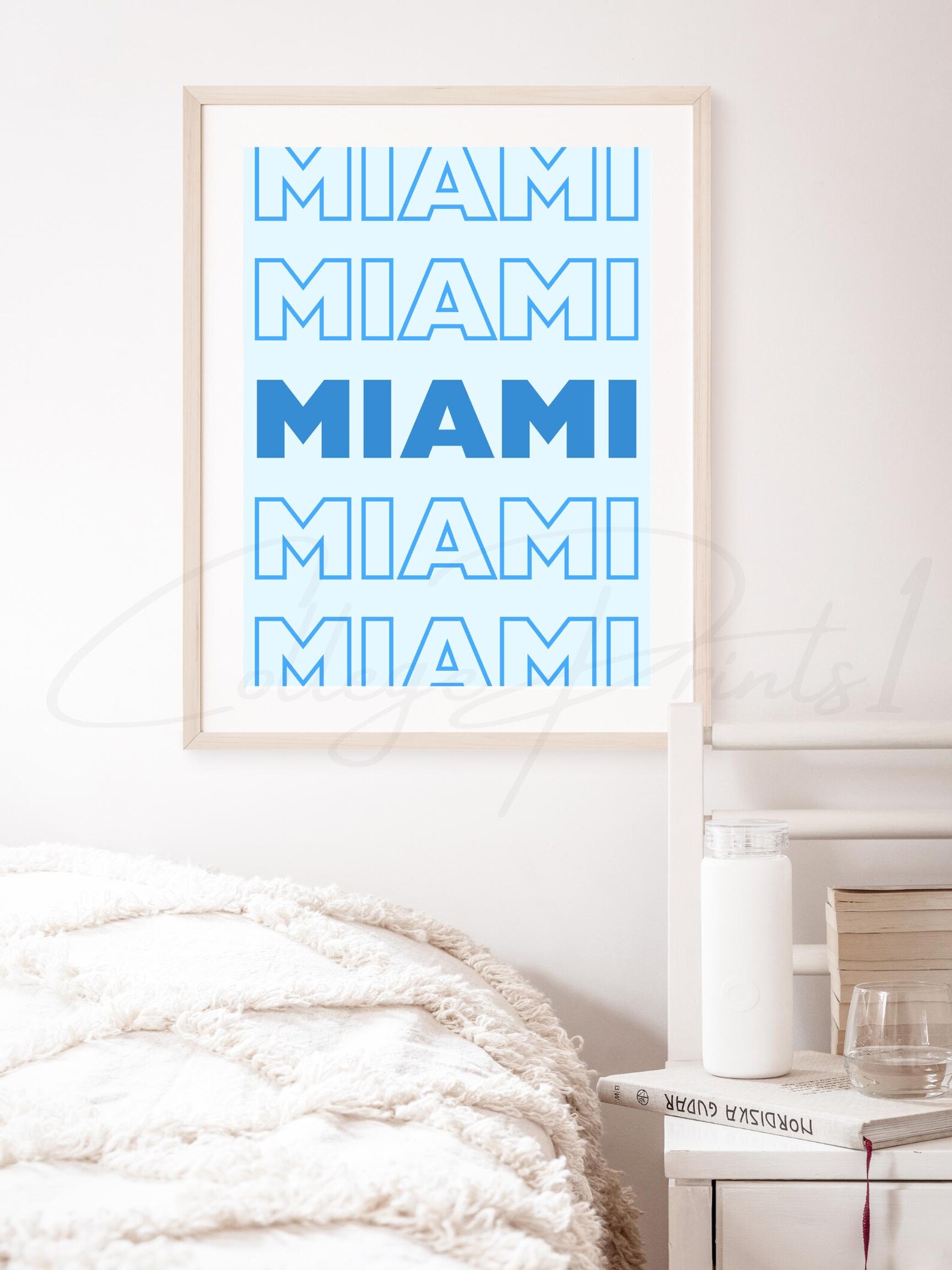 University of Miami Digital Prints, Dorm Wall Art, College Gifts ...