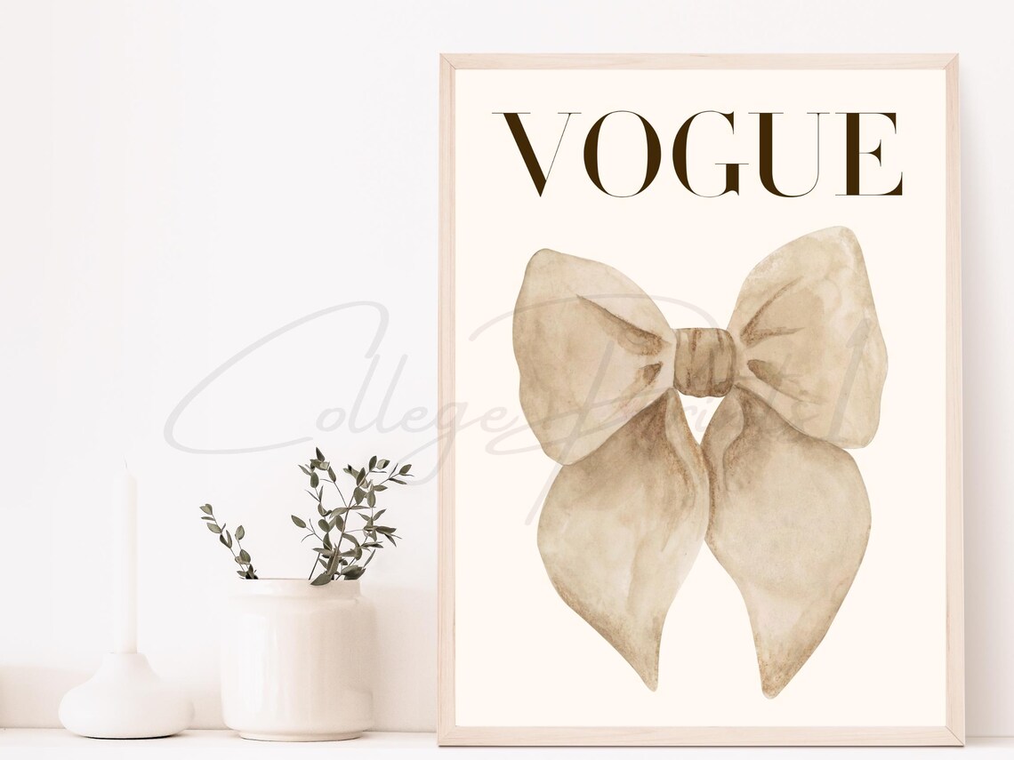 Coquette Fashion Magazine Poster Print, Vogue Fashion Wall Art ...