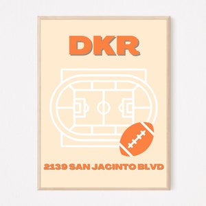 UT Austin Digital Prints, Trendy College Posters, Set of 6 Print ...