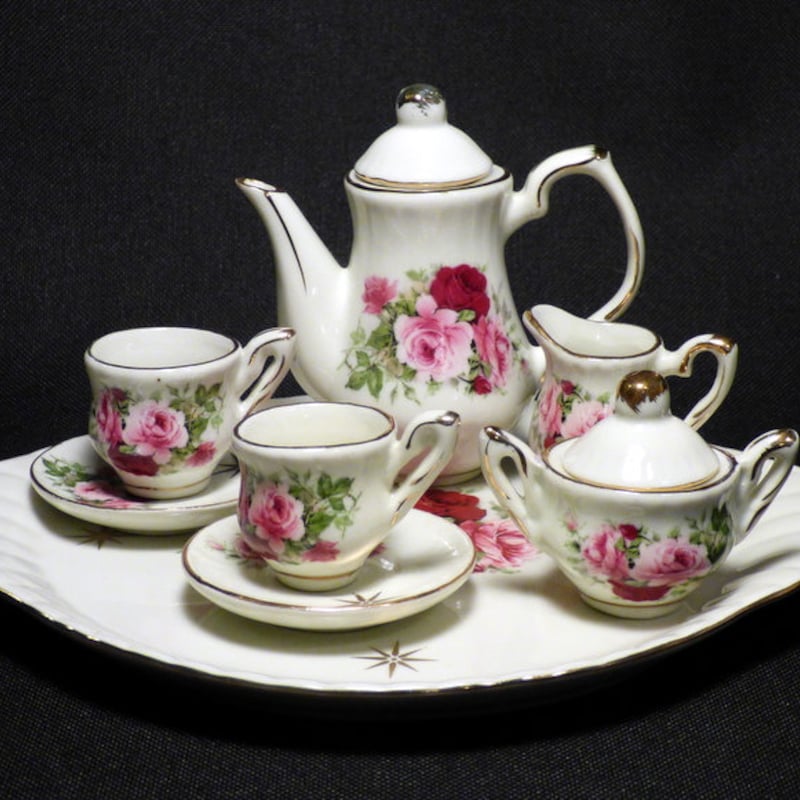 Miniature Tea Set - Etsy