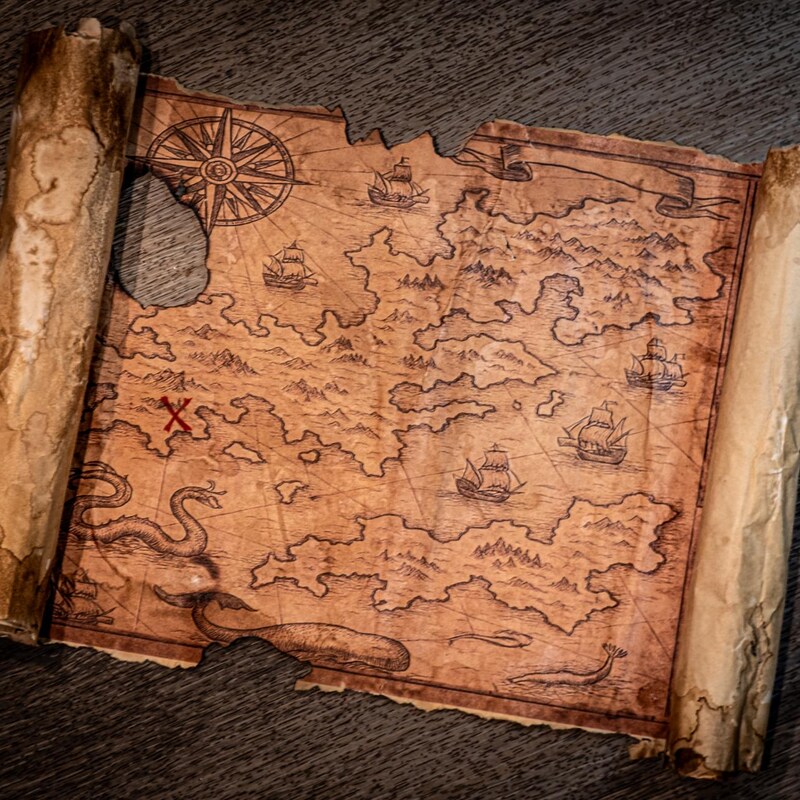 Pirate Treasure Map - Etsy