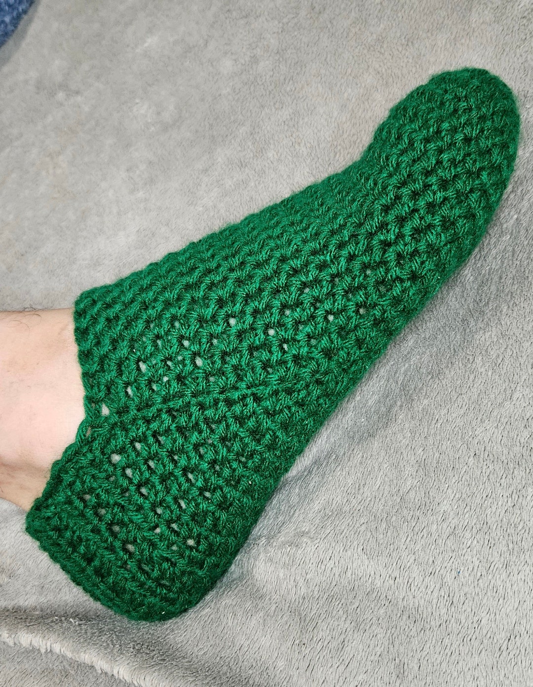 Men’s Crochet Footie PATTERN Size 6-12 | Crochet Socks Pattern - Etsy