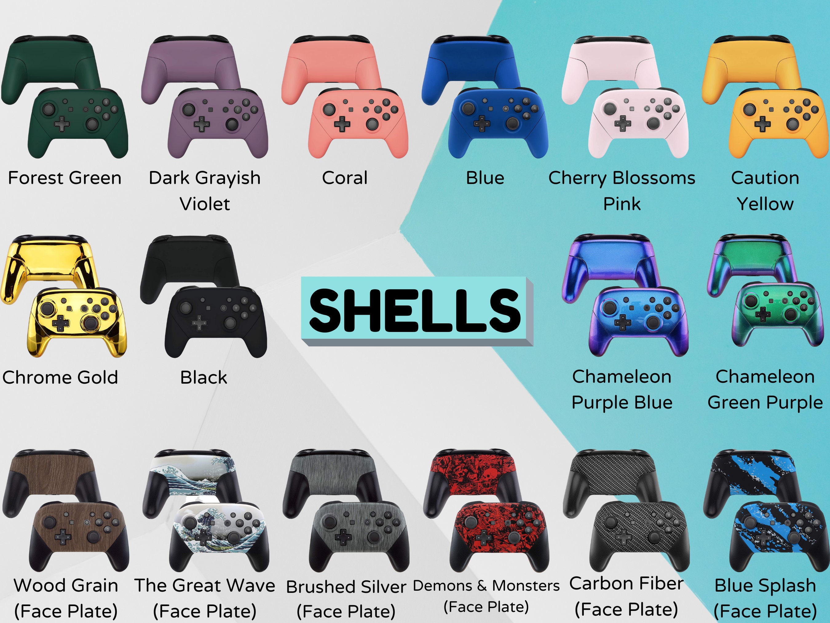 Mail-in Switch Pro Controller Customization! Pick From Gated Shells ...