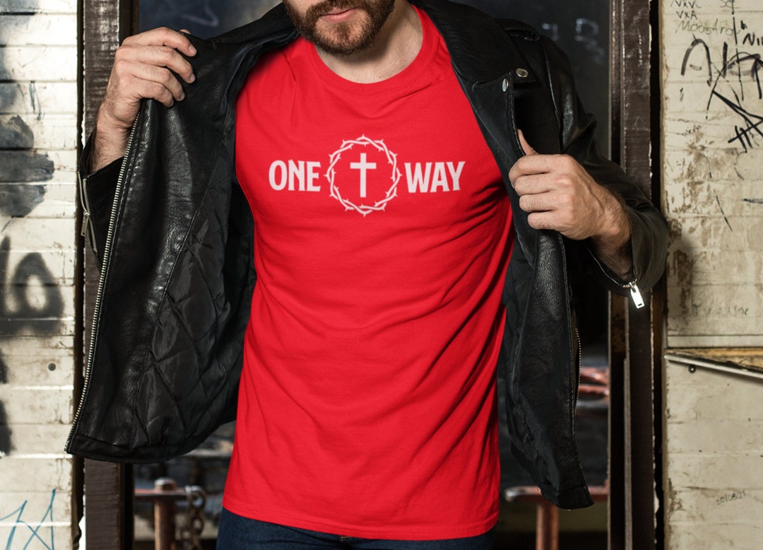 One Way Christian Shirt, One Way Christian T-shirt, Jesus the Way Shirt ...