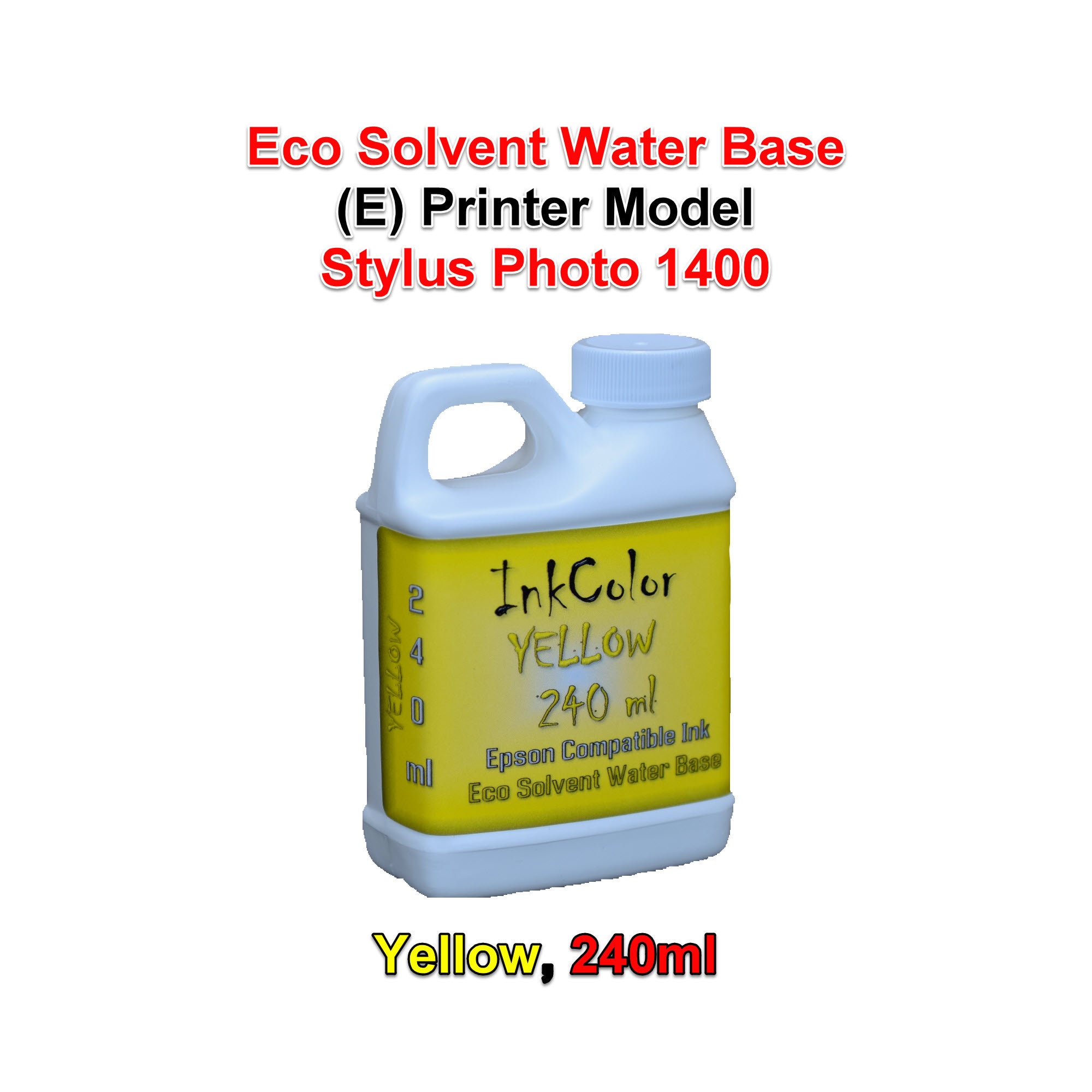 Eco Solvent Water Base Ink 6 Colors 240ml for (E) Printer Model Stylus ...