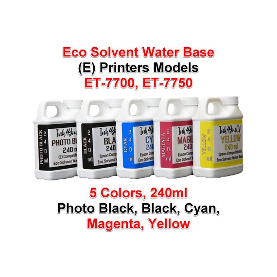 Eco Solvent Water Base Ink 5 Colors 240ml for E Printer | Etsy