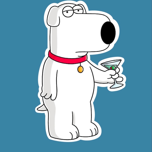 Brian Family Guy Sticker - Etsy Canada