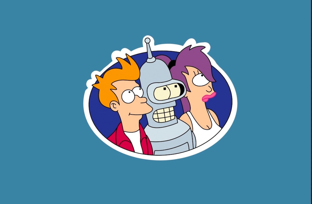 Futurama Sticker Fry Bender Leela - Etsy