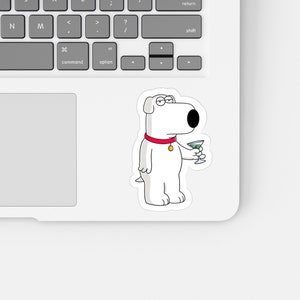 Martini Brian Family Guy Sticker - Etsy