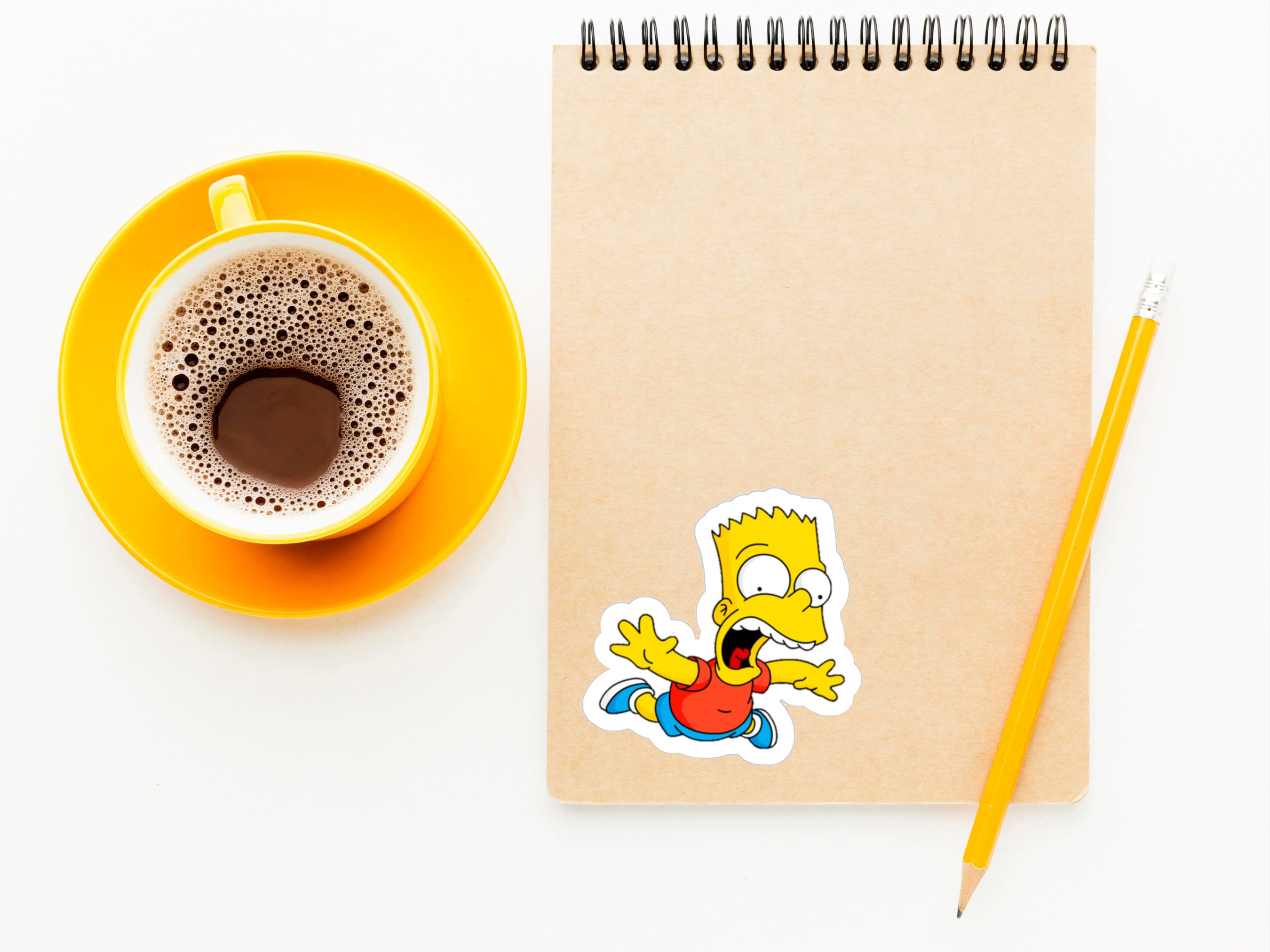 Falling Bart the Simpsons Sticker - Etsy