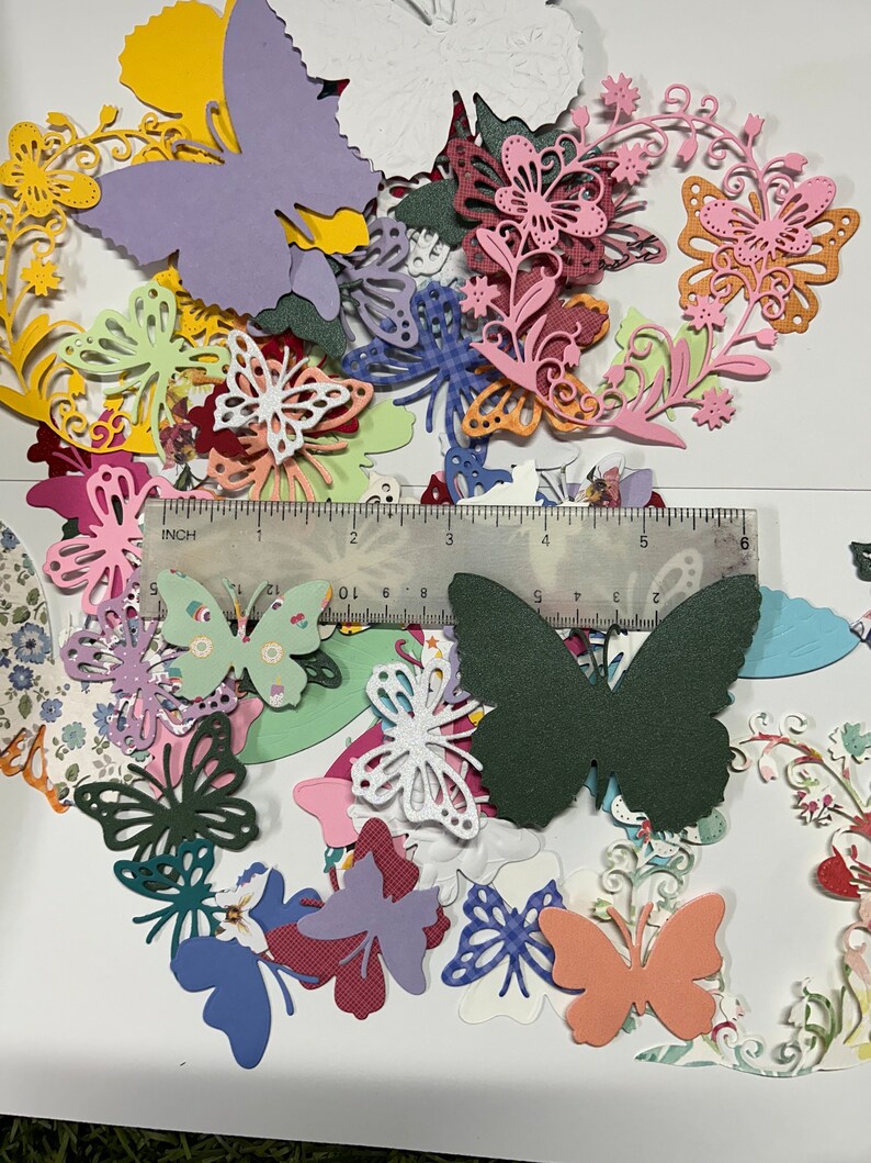 30 Butterfly Assorted Die Cuts - Etsy