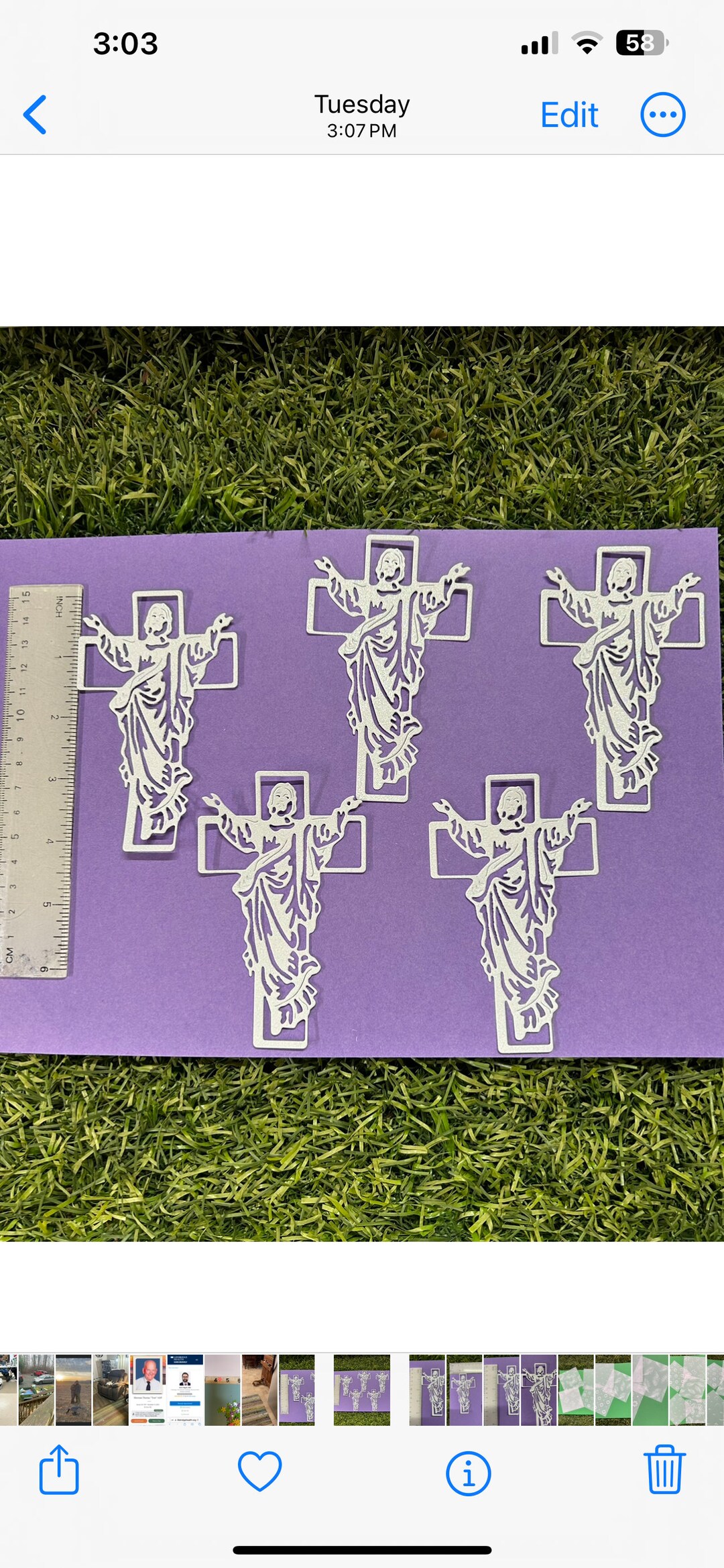 5 Jesus on the Cross Die Cuts - Etsy