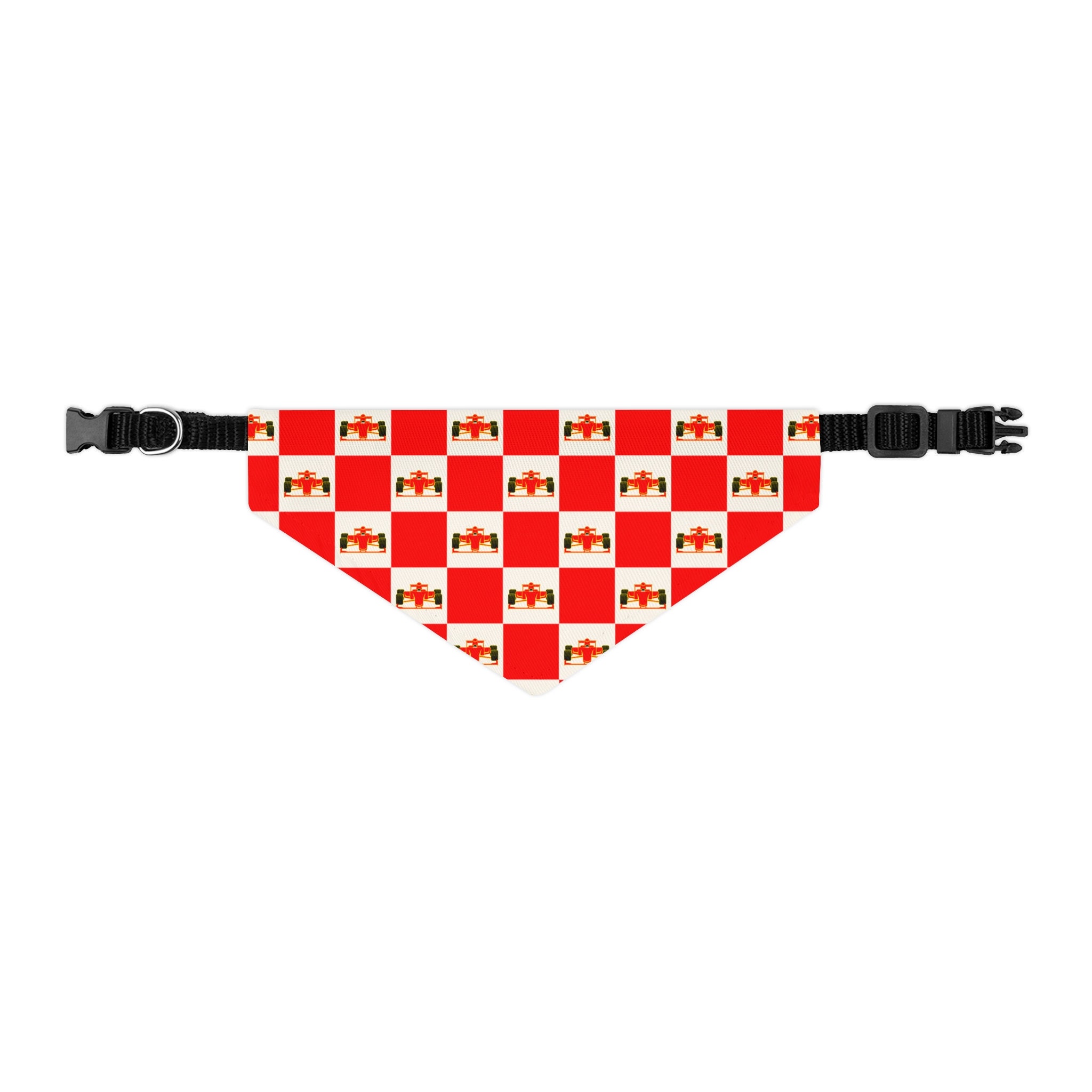 Ferrari Formula 1 Red Checkerboard Race Car Pet Bandana Collar, F1 ...