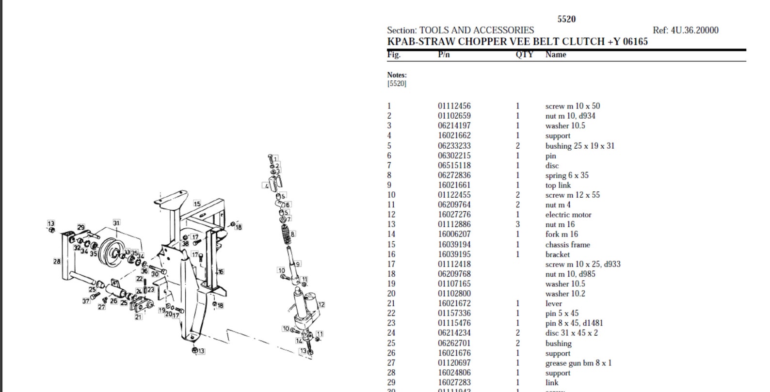 Deutz Fahr 5520 Tools and Accesories Spare Parts Manual Catalog Pdf ...