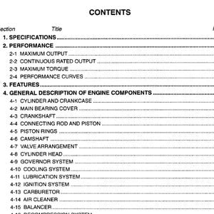 Robin America EH36 and EH41 Engine Repair Workshop Service Manual PDF ...