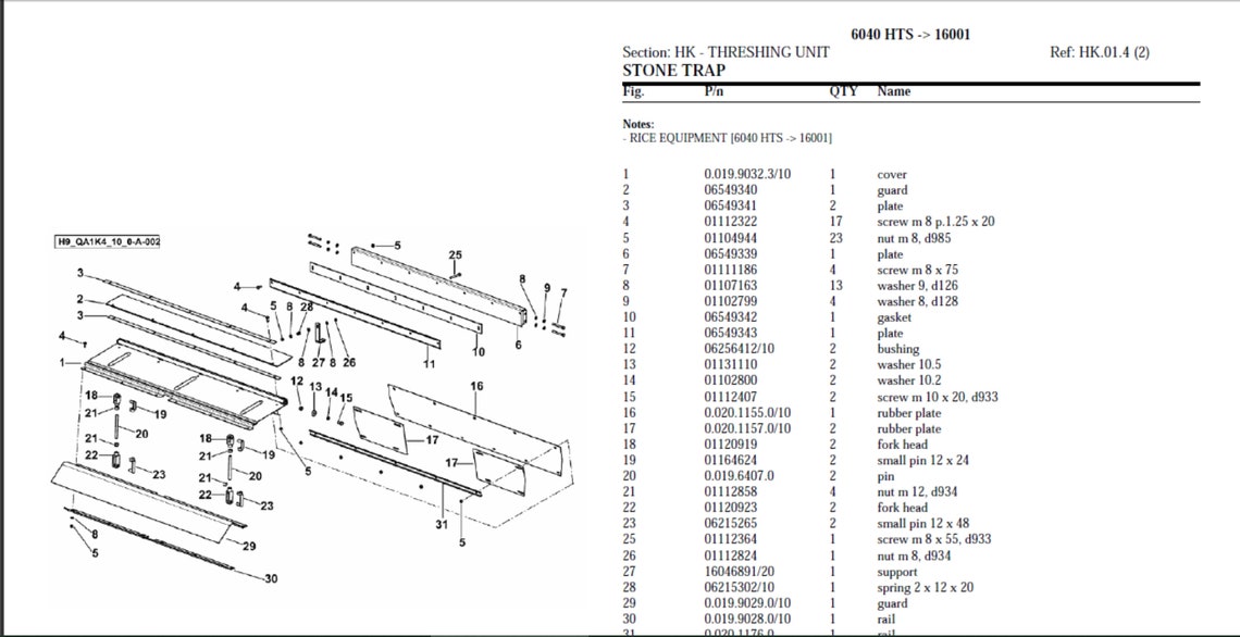 Deutz Fahr 6040 HTS ECO 16001 TIER 4i Spare Parts Manual Catalog Pdf ...