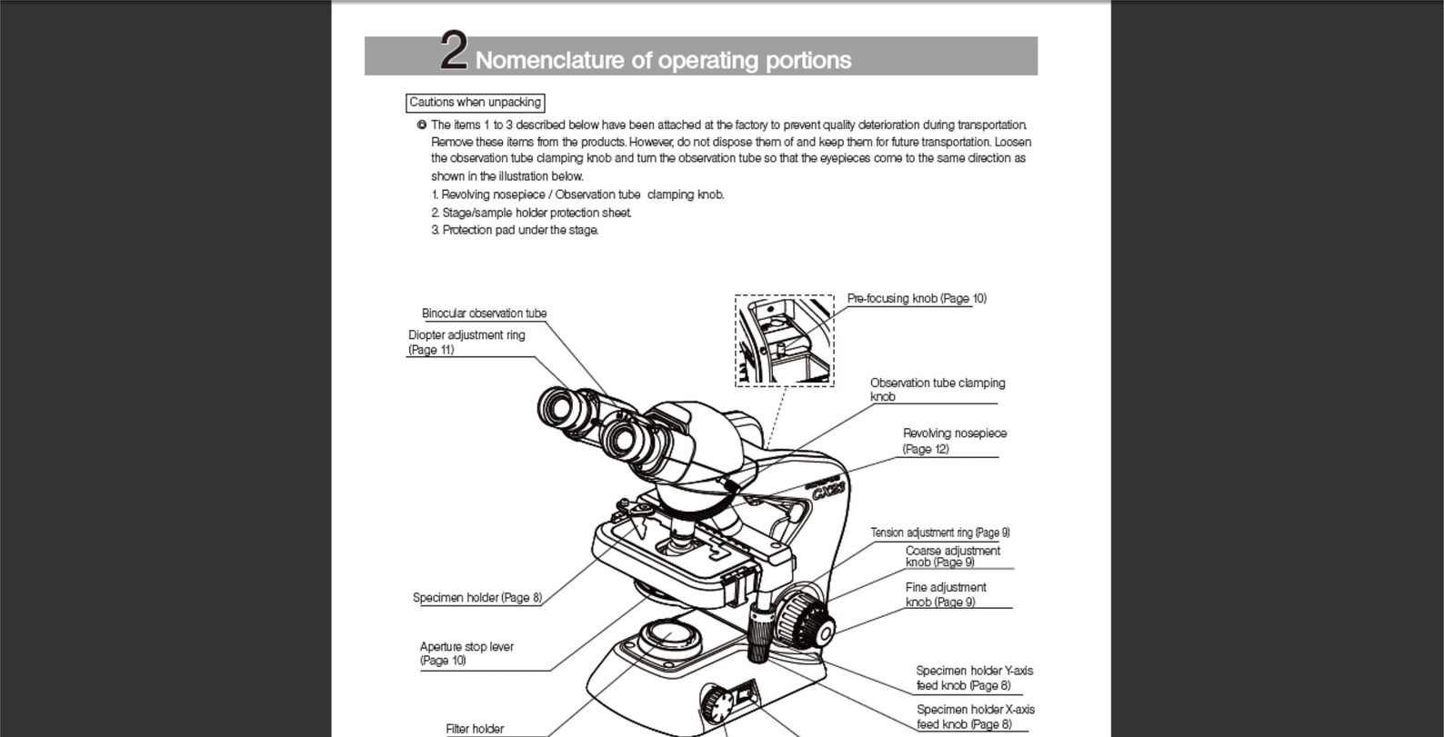 Olympus CX23 Microscope Manual PDF Digital Download - Etsy