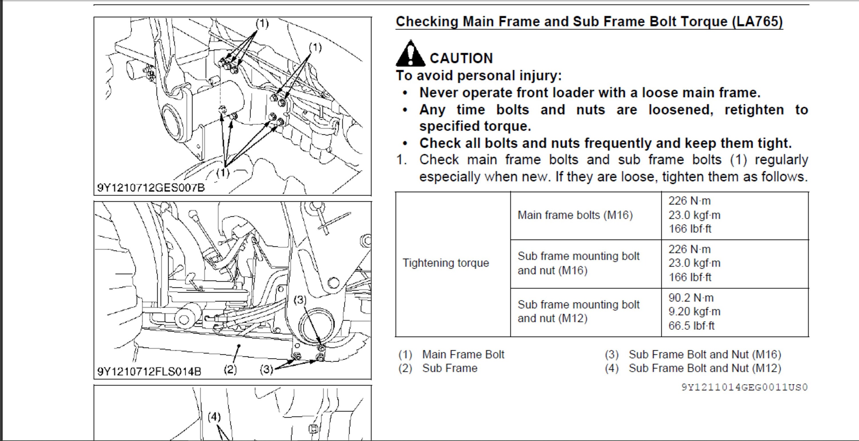 Kubota LA525 and Kubota LA765 Front Loader Service Workshop Manual PDF ...