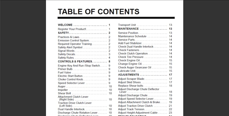 Ariens Classic 24 Compact 24 LET Compact 24 LE Snowblower Snow Thrower ...