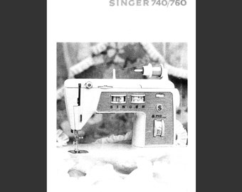 Singer 740 Manual - Etsy