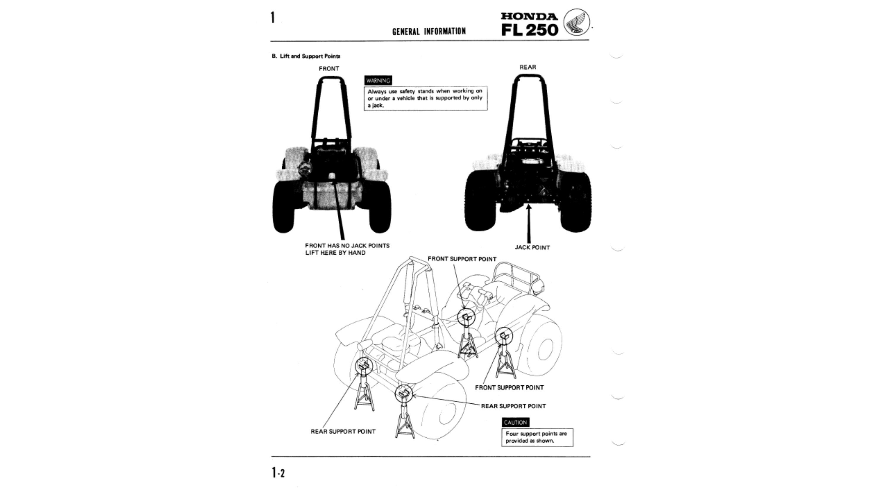 1980 1981 Honda Odyssey FL250 Atv Workshop Service Manual PDF - Etsy