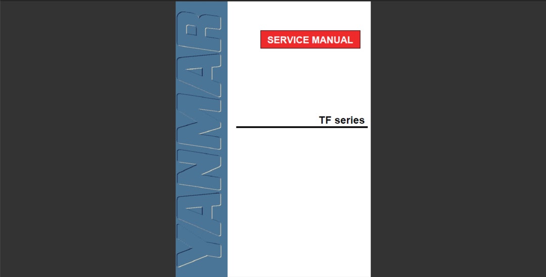 Yanmar TF Series Engine Workshop Service Manual PDF Digital Download - Etsy