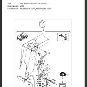 Bobcat V518 Telehandler Serial Number: A8G811001 and Above, A8G911001 ...