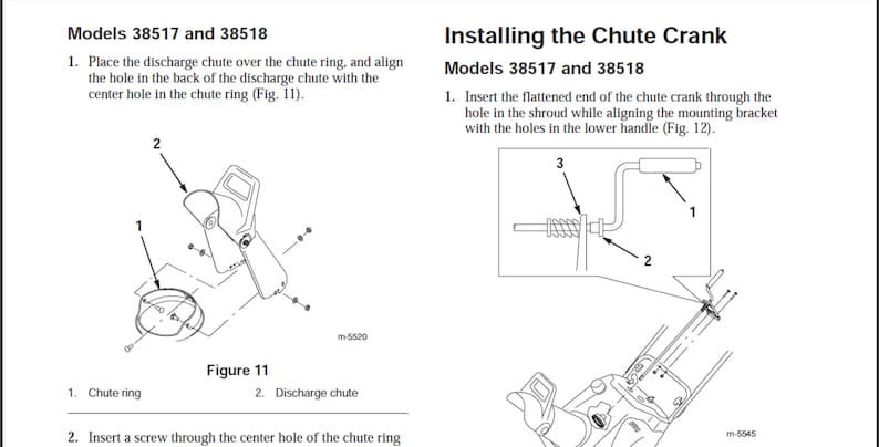 Toro CCR 2450 GTS and Toro CCR 3650 Gts Snowblower Snow Thrower Owners Manual Pdf Digital ...