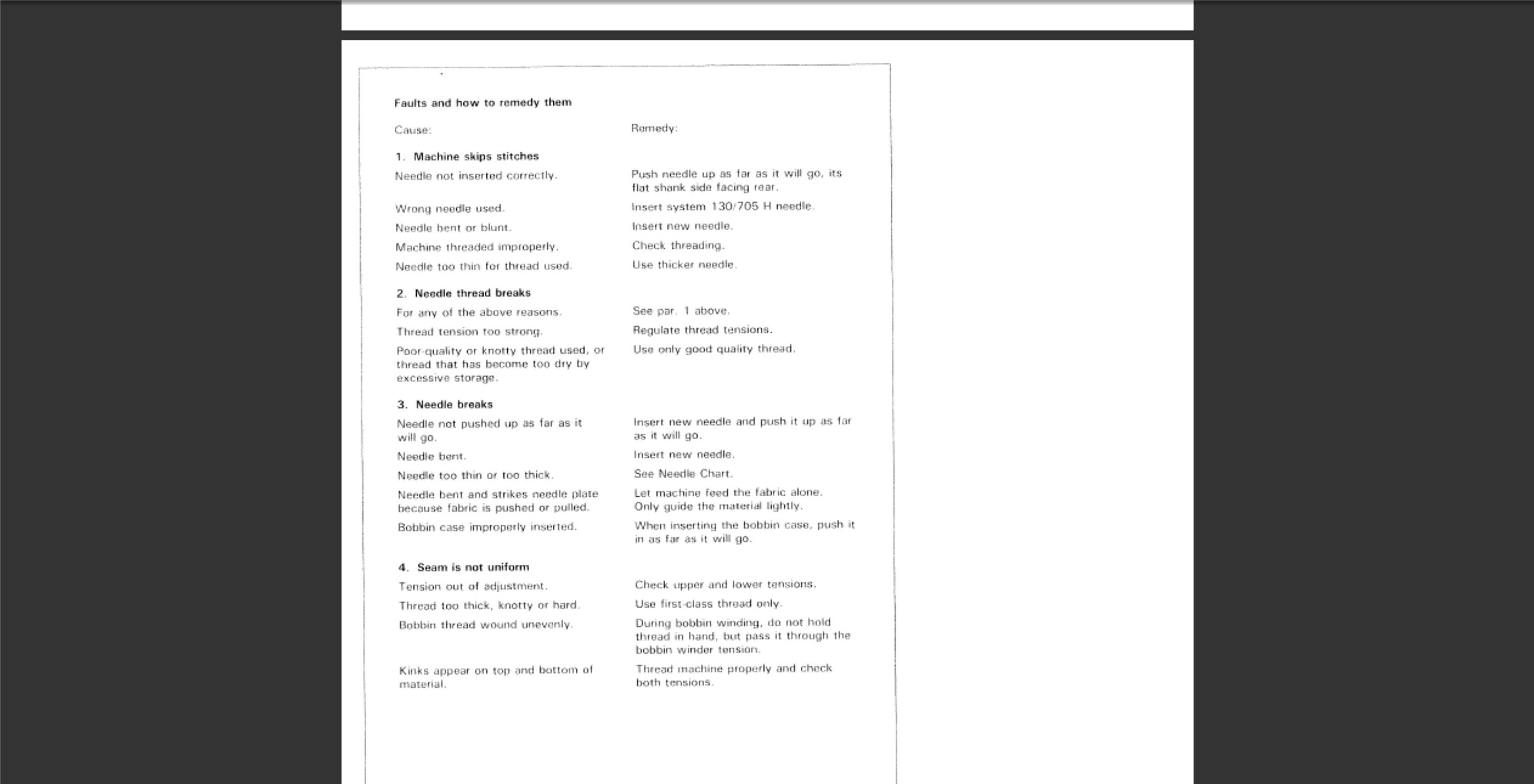 Pfaff Varimatic 6085 and Pfaff Varimatic 6087 Owners Manual PDF Digital ...