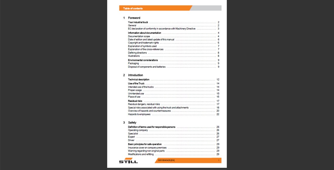 Still EXU SF20 Electric Pallet Truck User Manual Pdf Digital Download ...