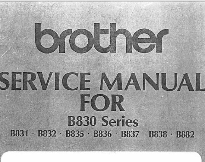 Brother 831, Brother Opus 831, Jones 831 & Wizard Citation Sewing ...