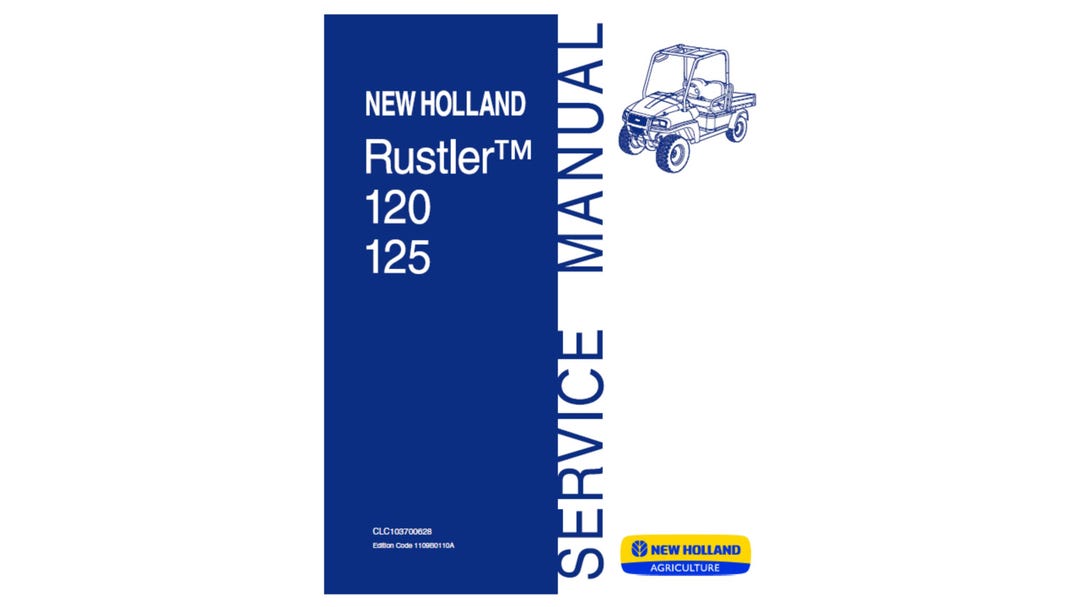 New Holland Rustler 120 and Rustler 125 Utility Vehicle Part Number ...