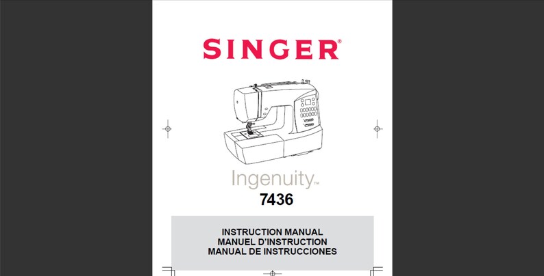 Singer Ingenuity 7436 Owners Manual PDF Digital Download - Etsy