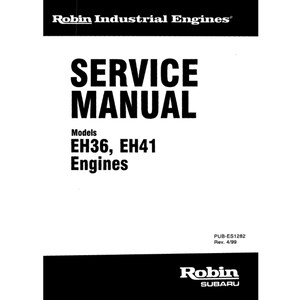 Robin America EH36 and EH41 Engine Repair Workshop Service Manual PDF ...