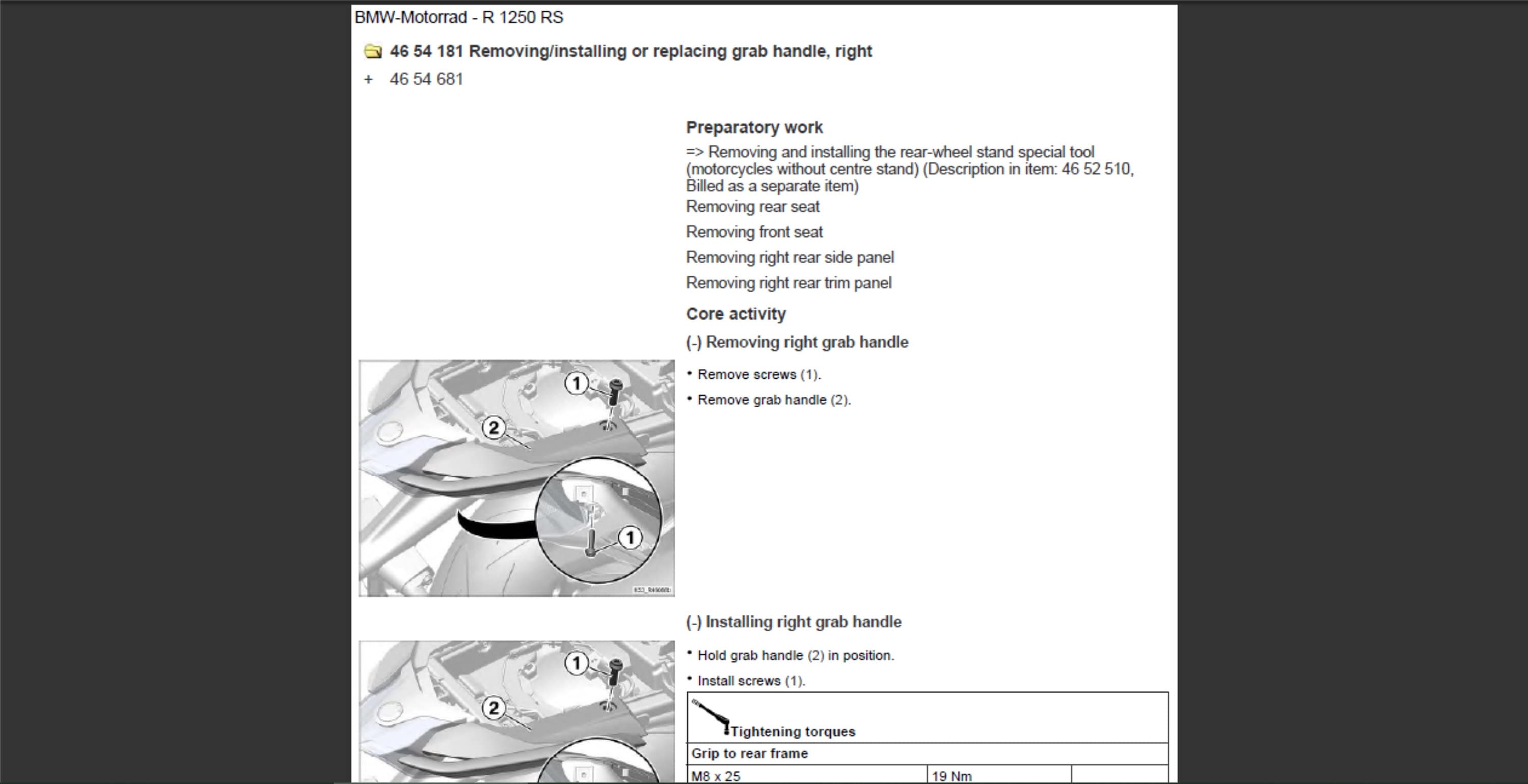 BMW R 1250 RS K54 11 Workshop Service Manual - Etsy