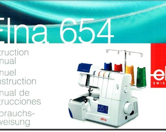 Elna Supermatic Sewing Machine Instruction Manual Elna - Etsy