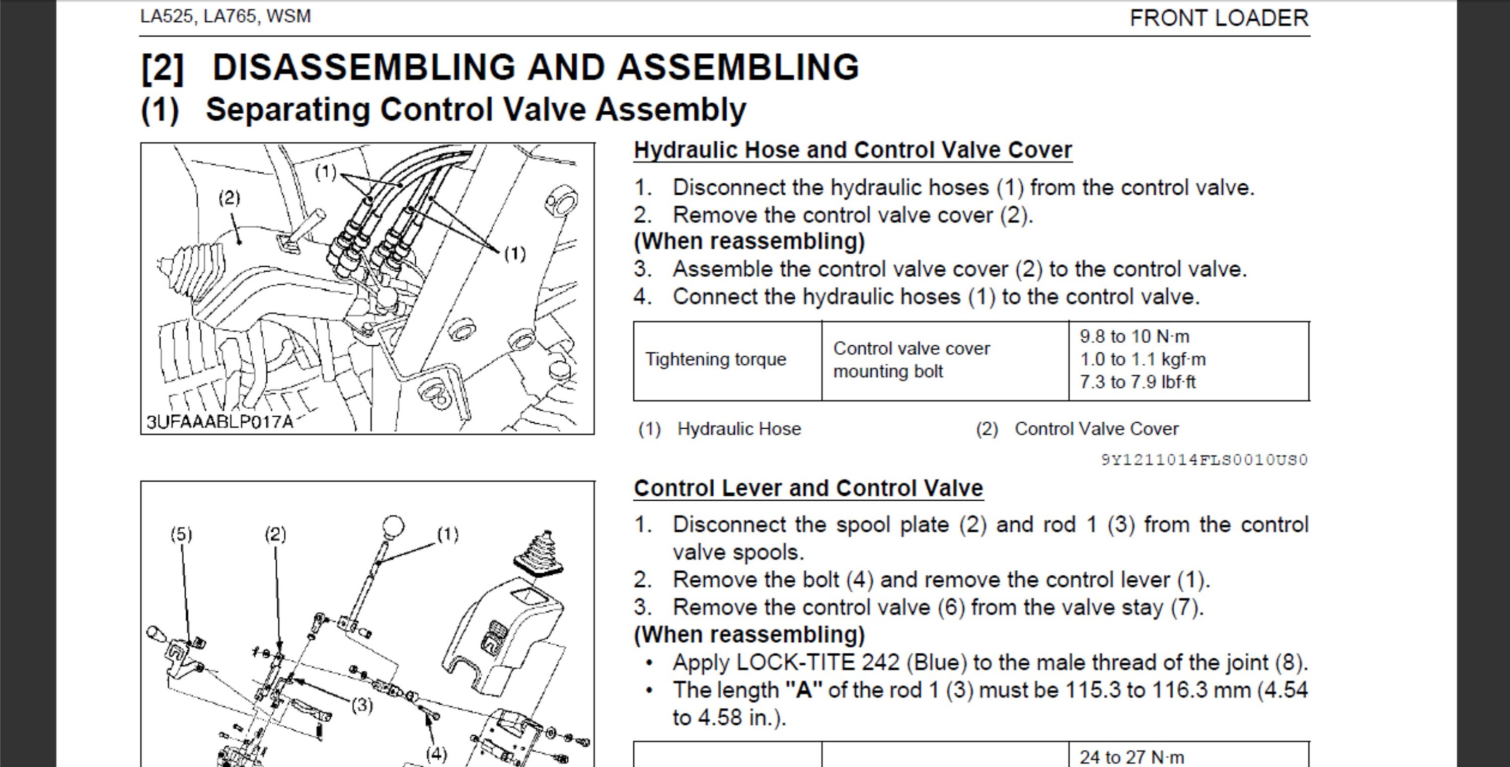 Kubota LA525 and Kubota LA765 Front Loader Service Workshop Manual PDF ...