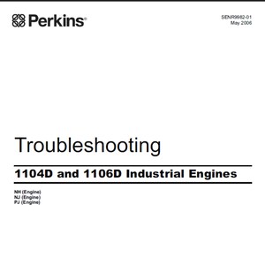 Perkins 1104D and 1106D Engines Troubleshooting Manual PDF Digital Download - Etsy